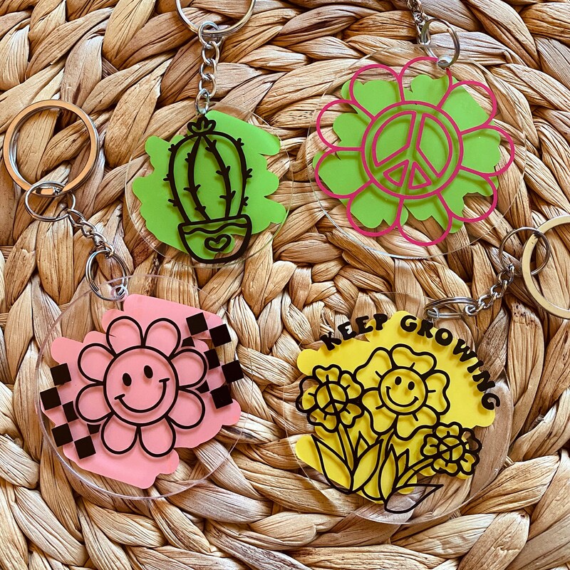 Acrylic Keychain - Etsy