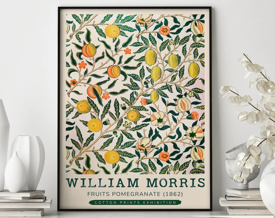 William Morris - Fruits Pomegranate (1862) Poster Print - Etsy