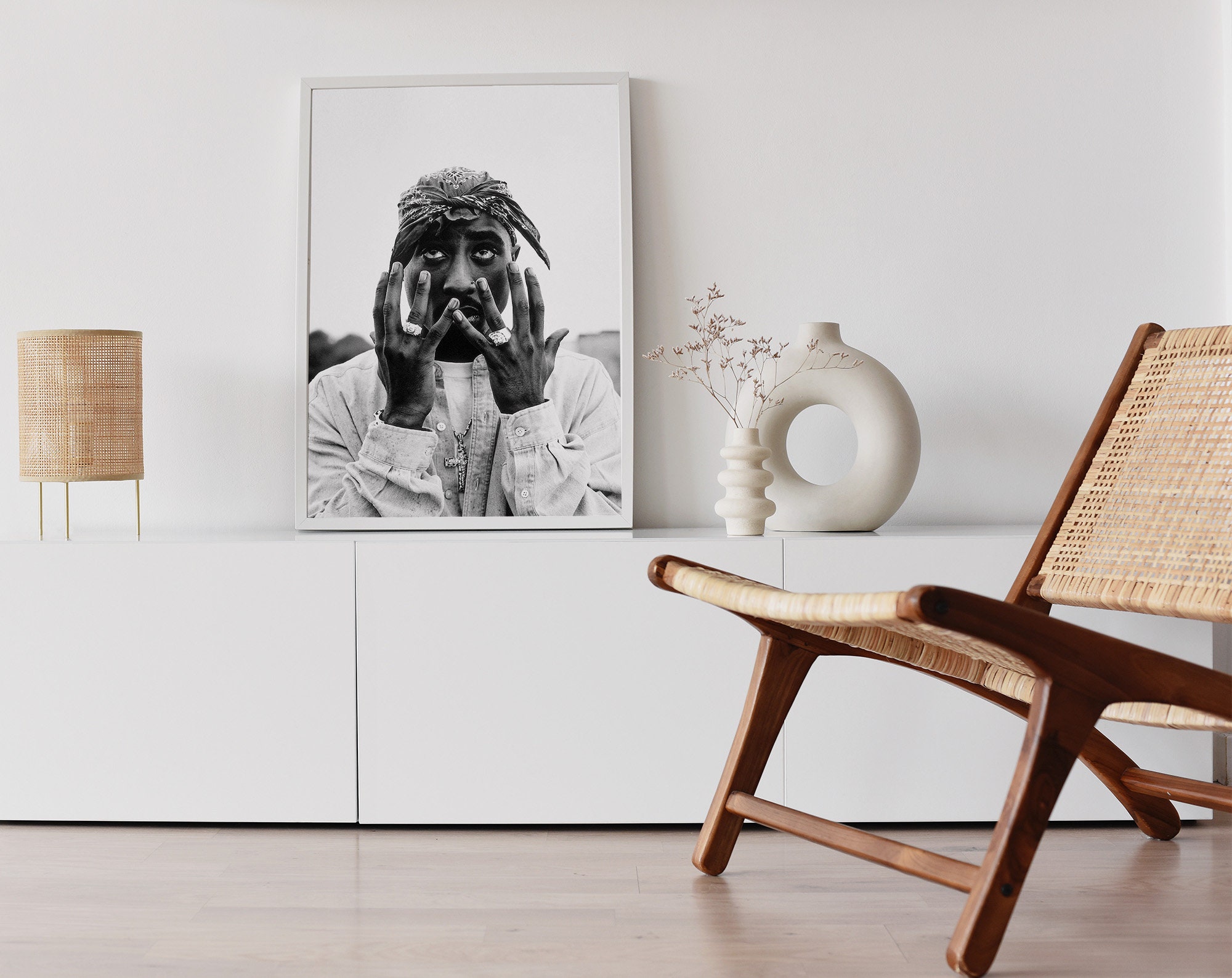 Tupac Shakur 2Pac Portrait Celebrity Iconic Famous Person () sold by ...
