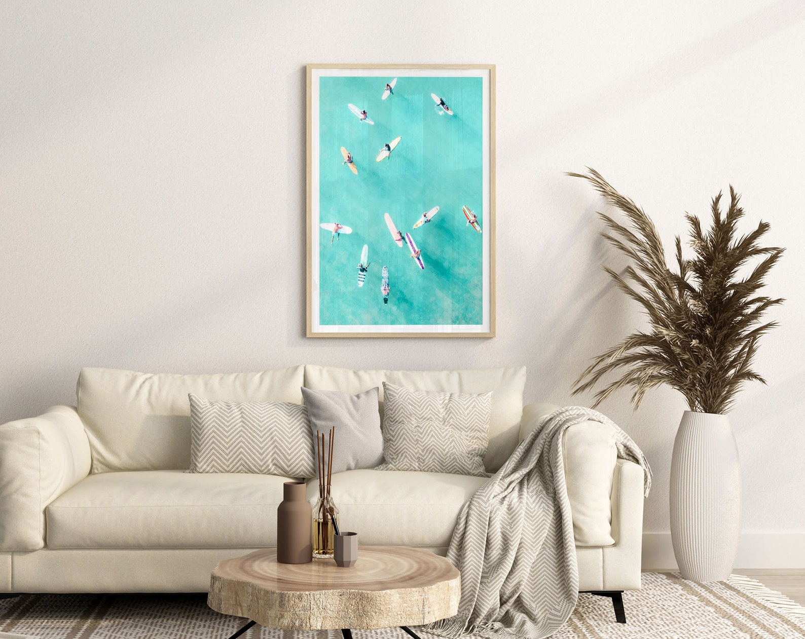 Aerial Surfers Poster, Surf Art, Aerial View, Aerial Surf, Surfing ...