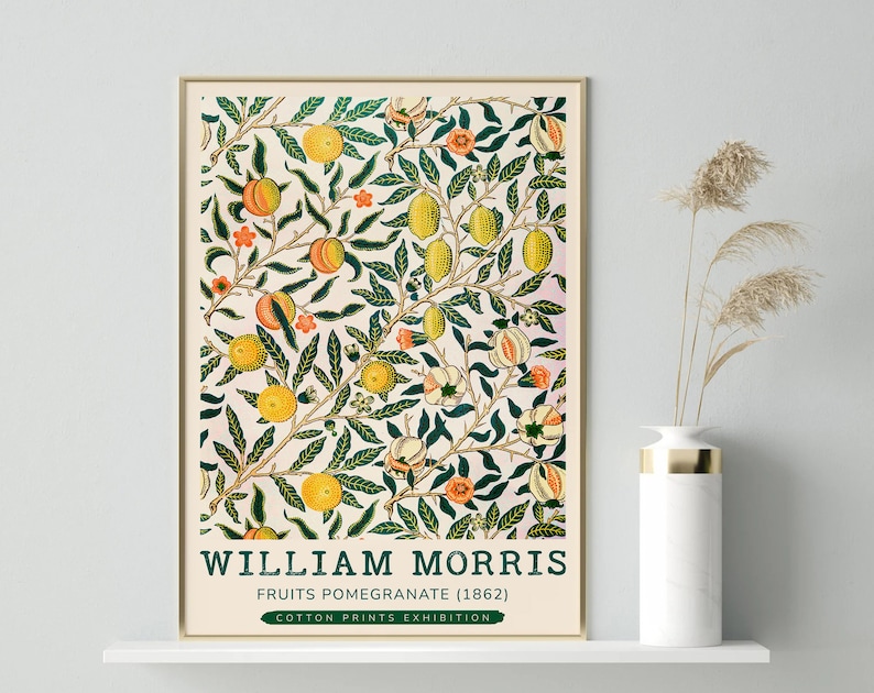 William Morris - Fruits Pomegranate (1862) Poster Print - Etsy