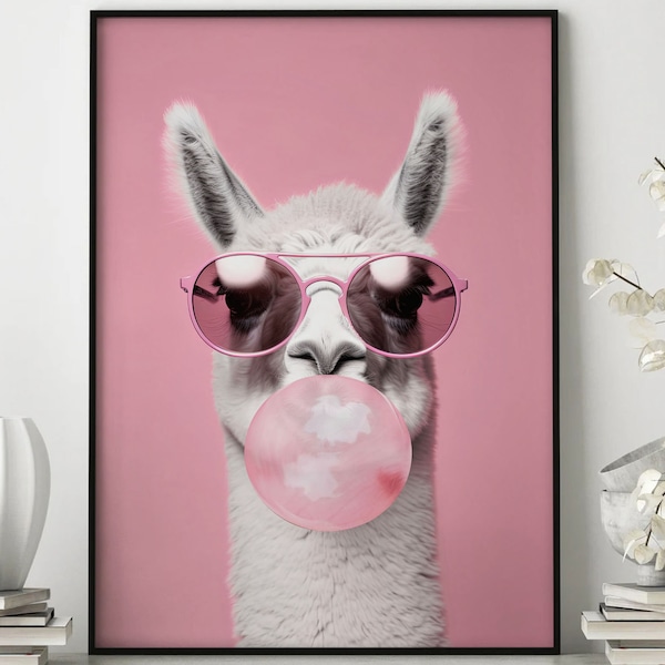 Llama Art - Etsy