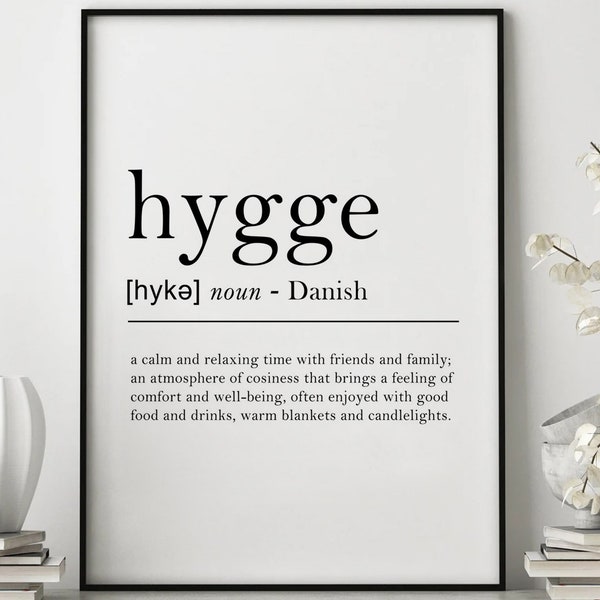 Hygge Poster - Etsy