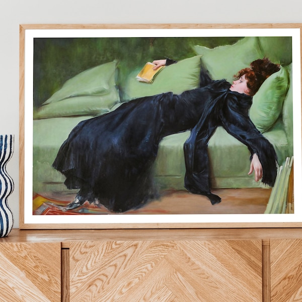 Decadent Young Woman After the Dance by Roman Cases 1899 - Etsy