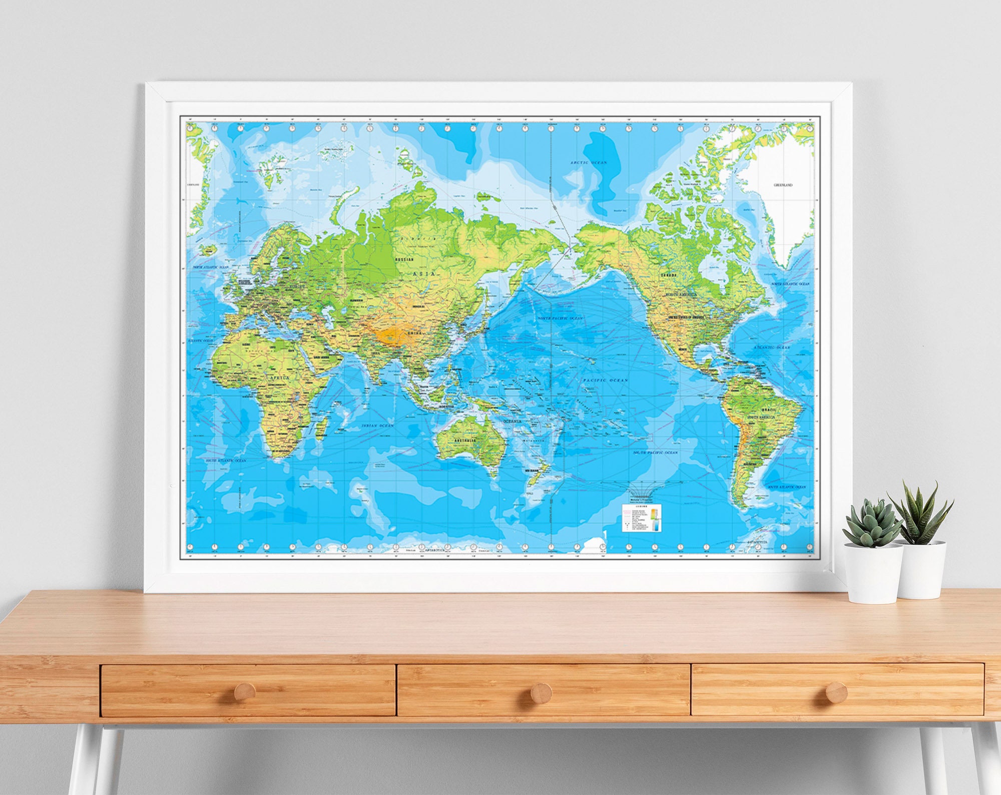 Wall World Map 2020 - Etsy