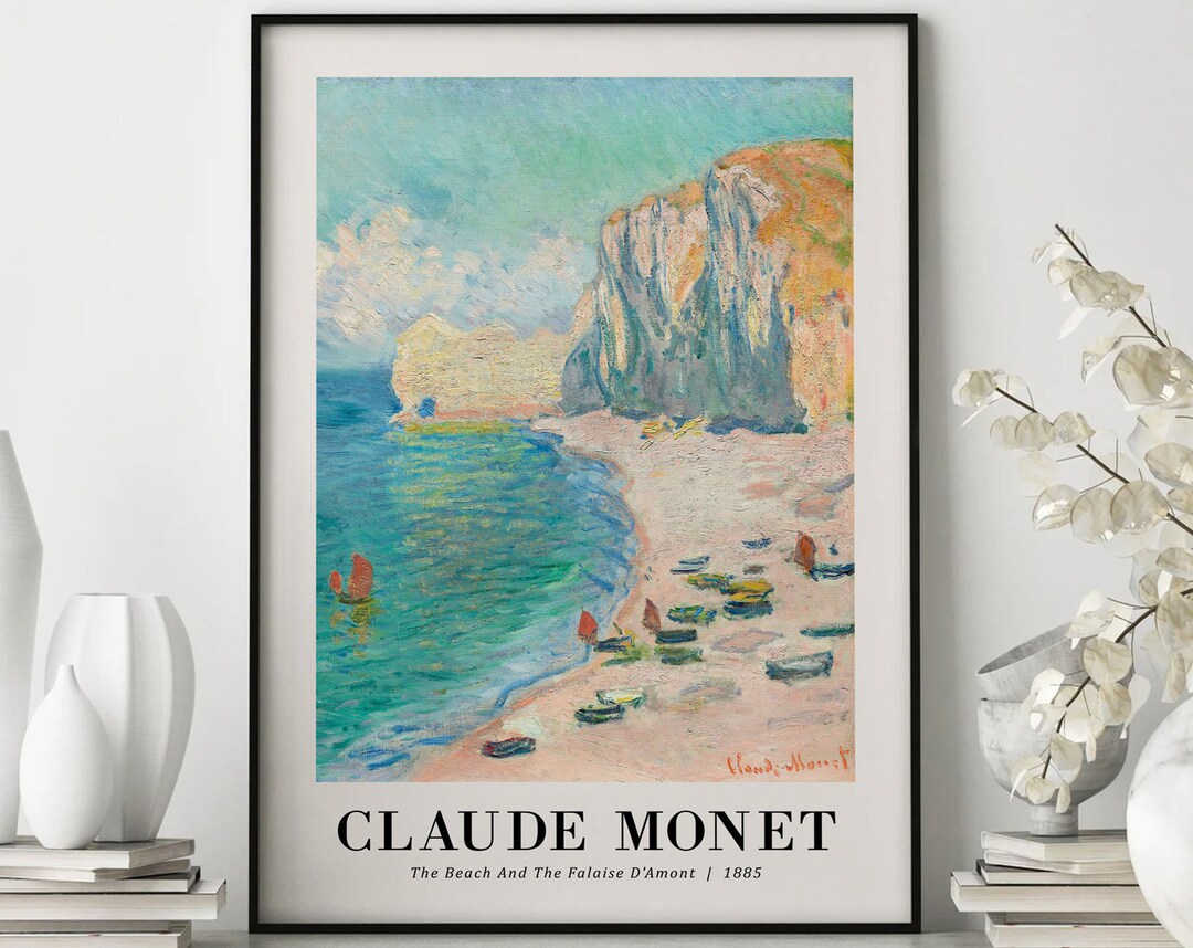 The Beach 1885 by Claude Monet Poster, Wall Art, Poster Print, Wall ...