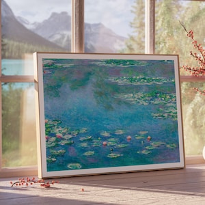 Claude Monet Poster, Water Lilies, Impressionist Art, Landscape ...