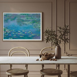 Claude Monet Poster, Water Lilies, Impressionist Art, Landscape ...
