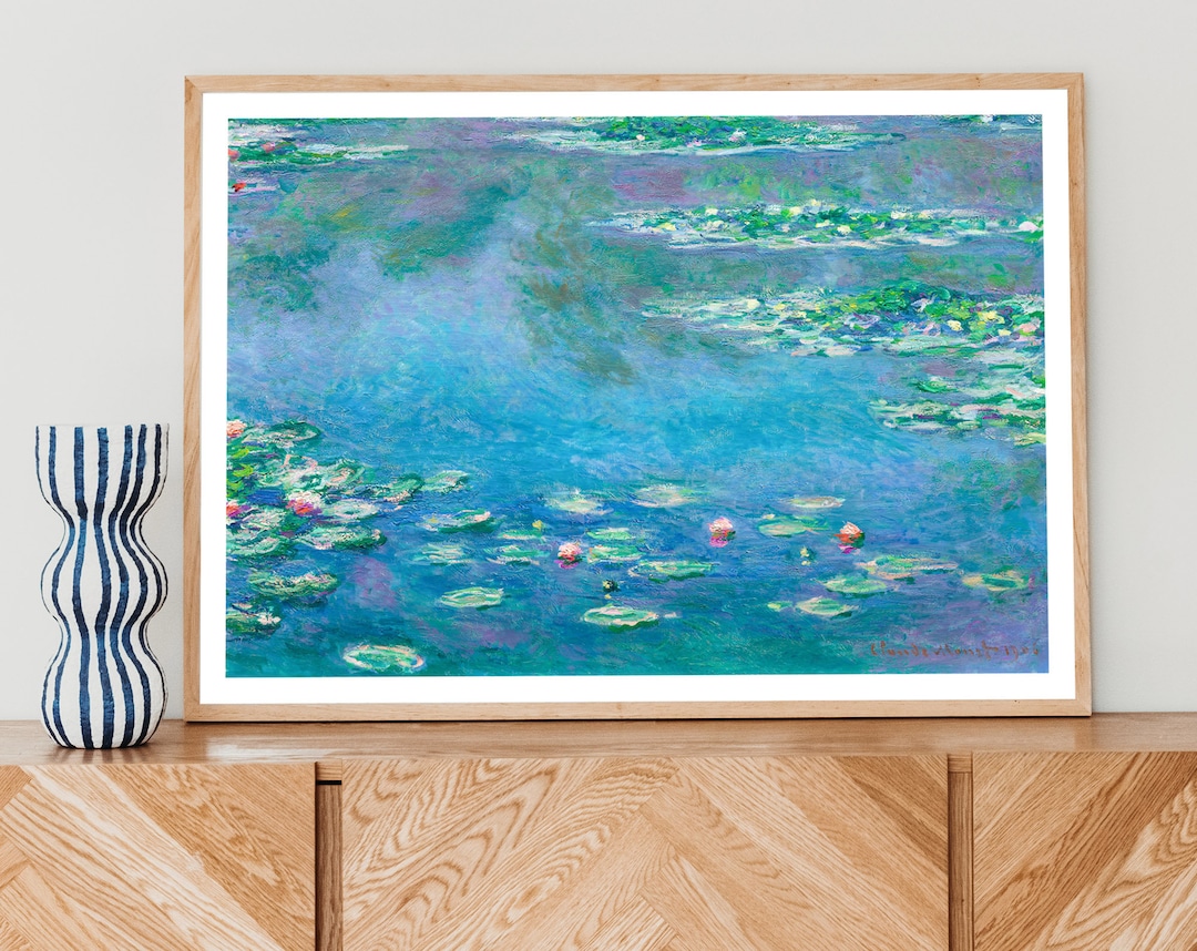 Claude Monet Poster, Water Lilies, Impressionist Art, Landscape ...