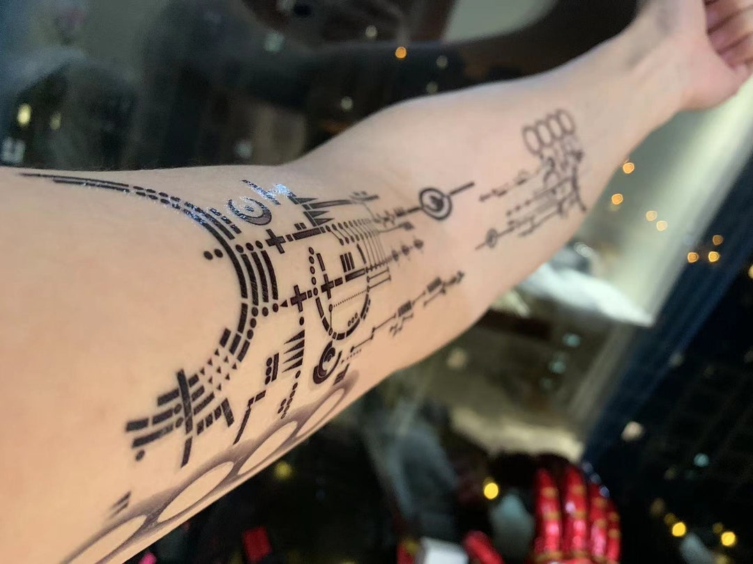 Cyberpunk 2077 Night City Arm Tattoo Pegatinas Etsy México
