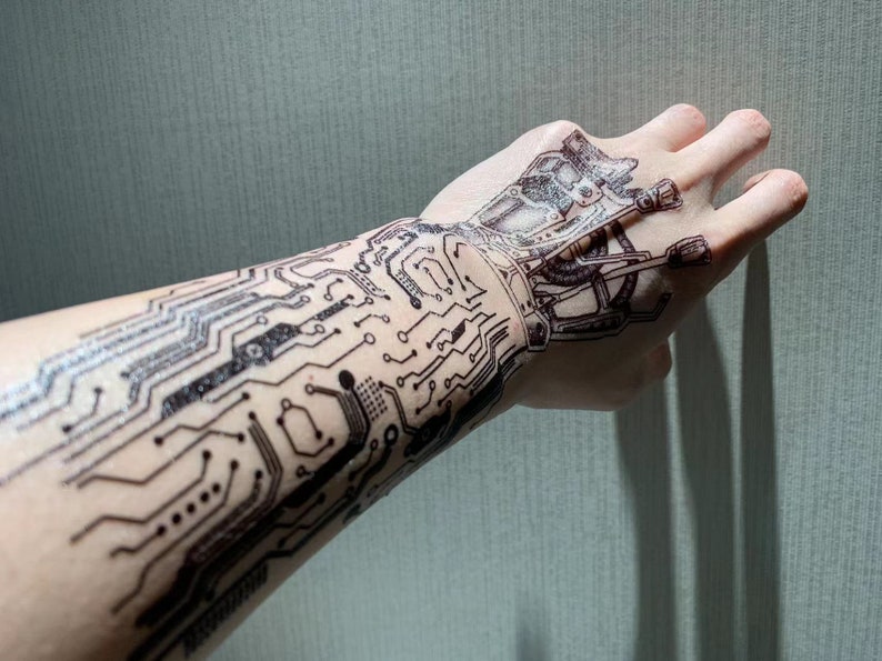 Cyberpunk 2077 Night City Arm Tattoo Stickers - Etsy