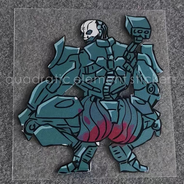 Cyberpunk 2077 Edgerunners Sticker Adam Smasher - Etsy UK