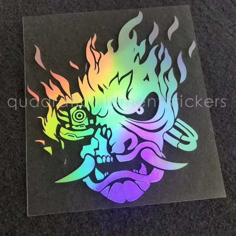 Edgerunners Cyberpunk 2077 Samurai Reflective Stickers for - Etsy