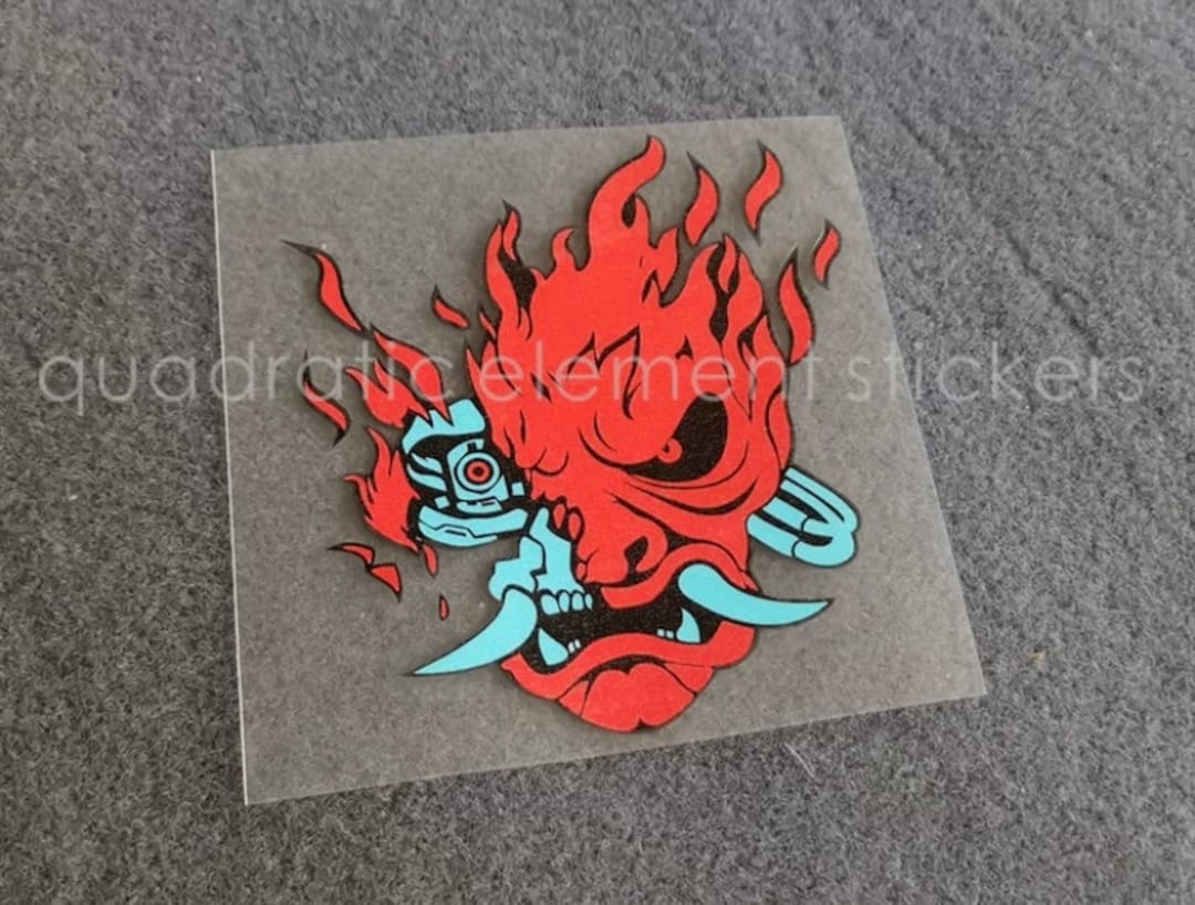 Edgerunners Cyberpunk 2077 Samurai Reflective Stickers, for Laptop, Car ...
