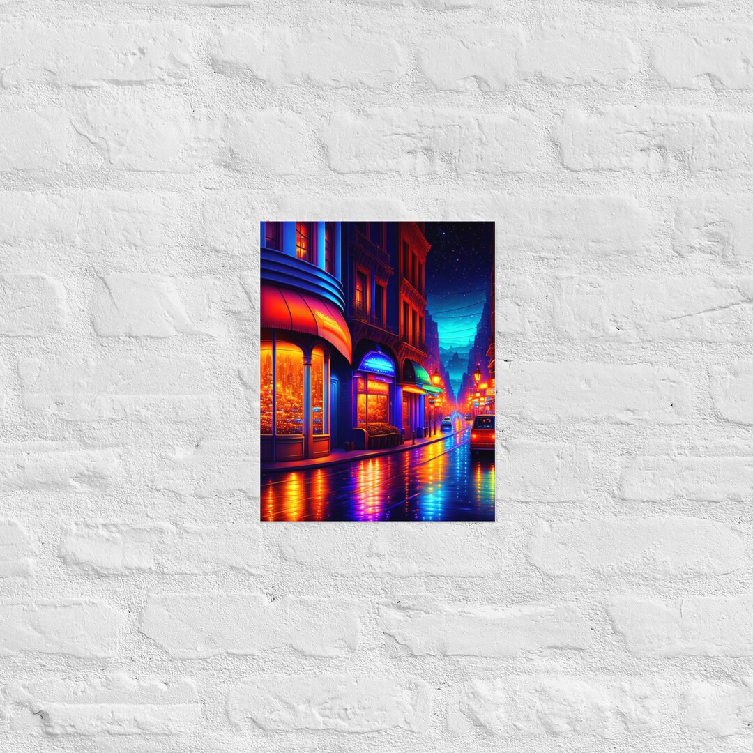 Toy Store in the City Luster Poster - Etsy