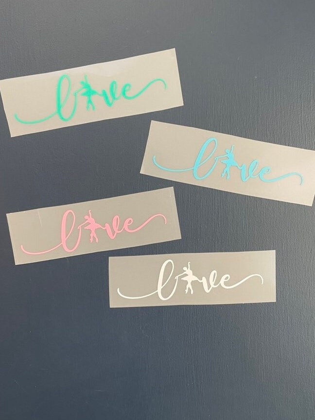 Love Dancer Silhouette Vinyl Decal Car Window Decal Laptop - Etsy