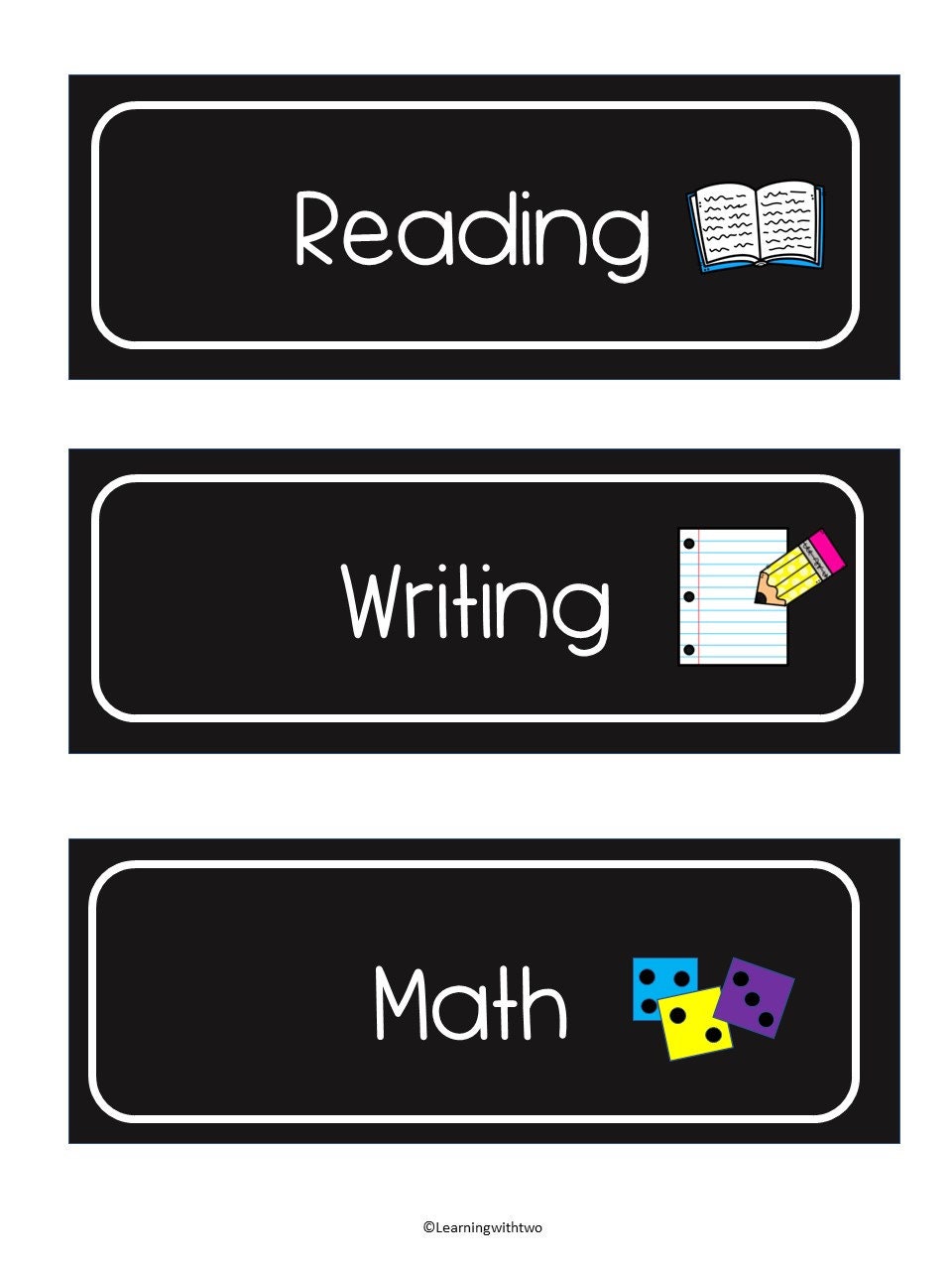 Editable Daily Schedule Cards - Etsy