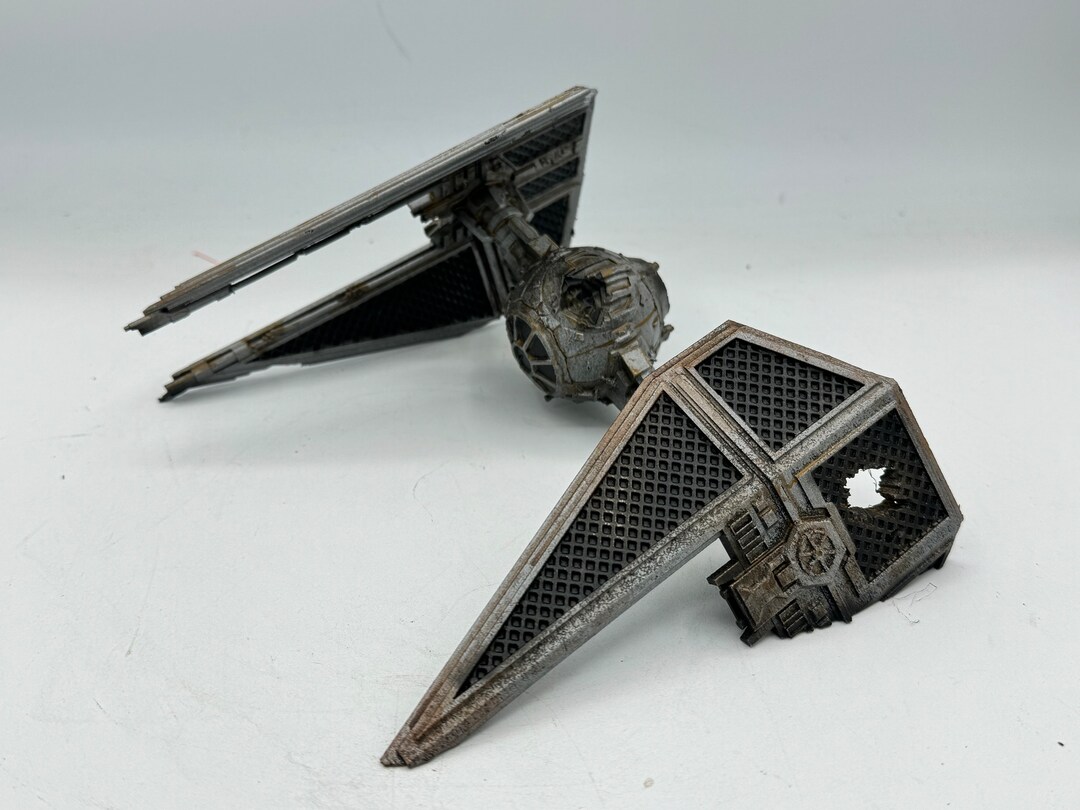 Crashed Tie Interceptor Tabletop Terrain Legion Scale - Etsy