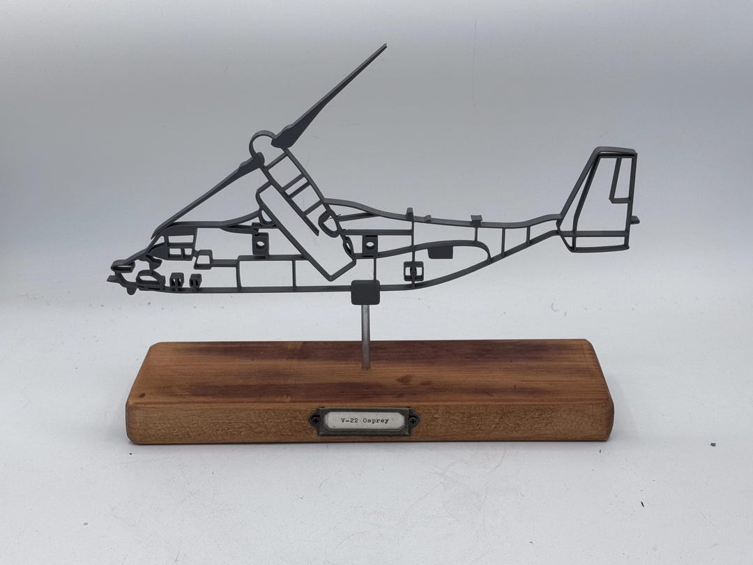 V-22 Osprey Silhouette Art on Wooden Stand - Etsy