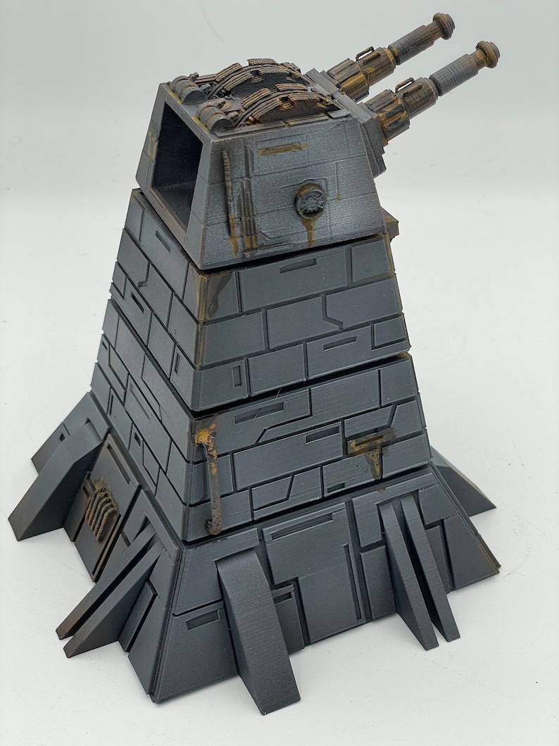Star Wars Turbo Laser Dice Tower and Tray for 3D Printing - Digital ...