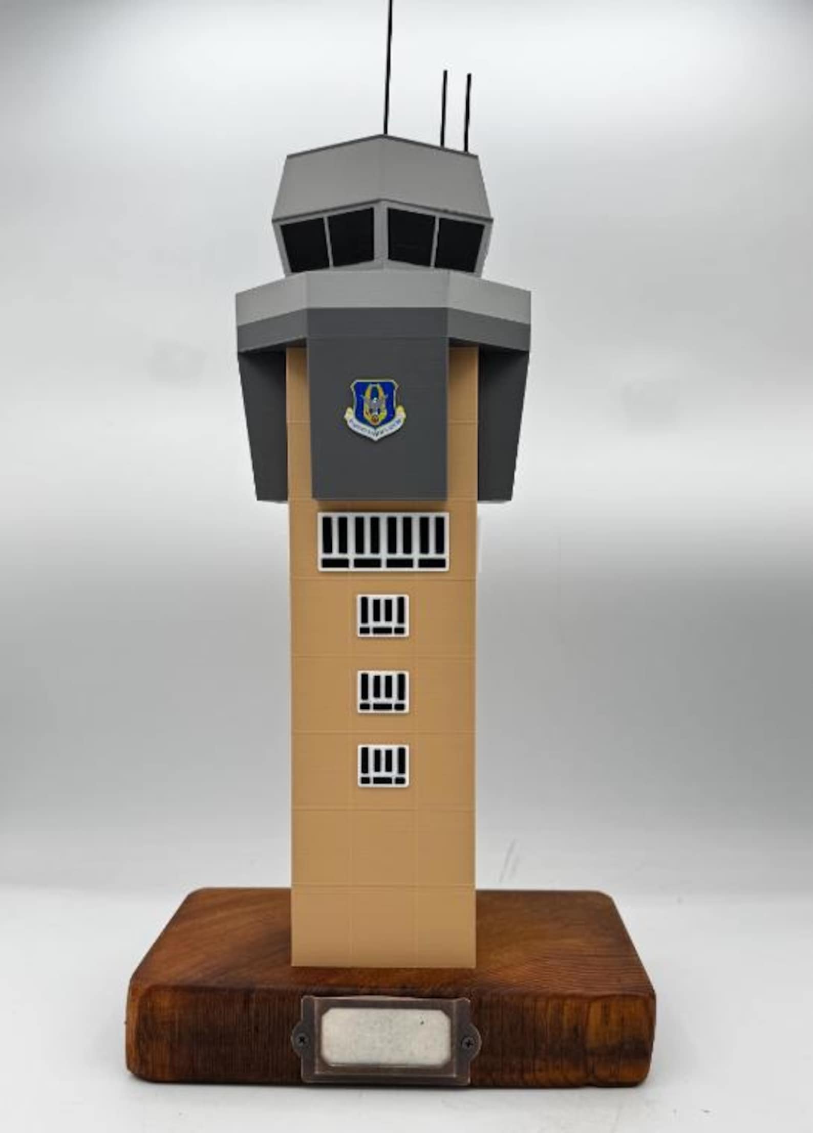 Air Traffic Control (ATC) Tower - Art on Wooden Stand - Custom Options ...
