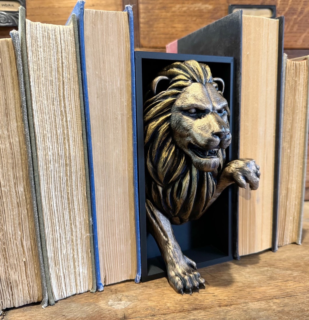 Lion Book Nook - Etsy