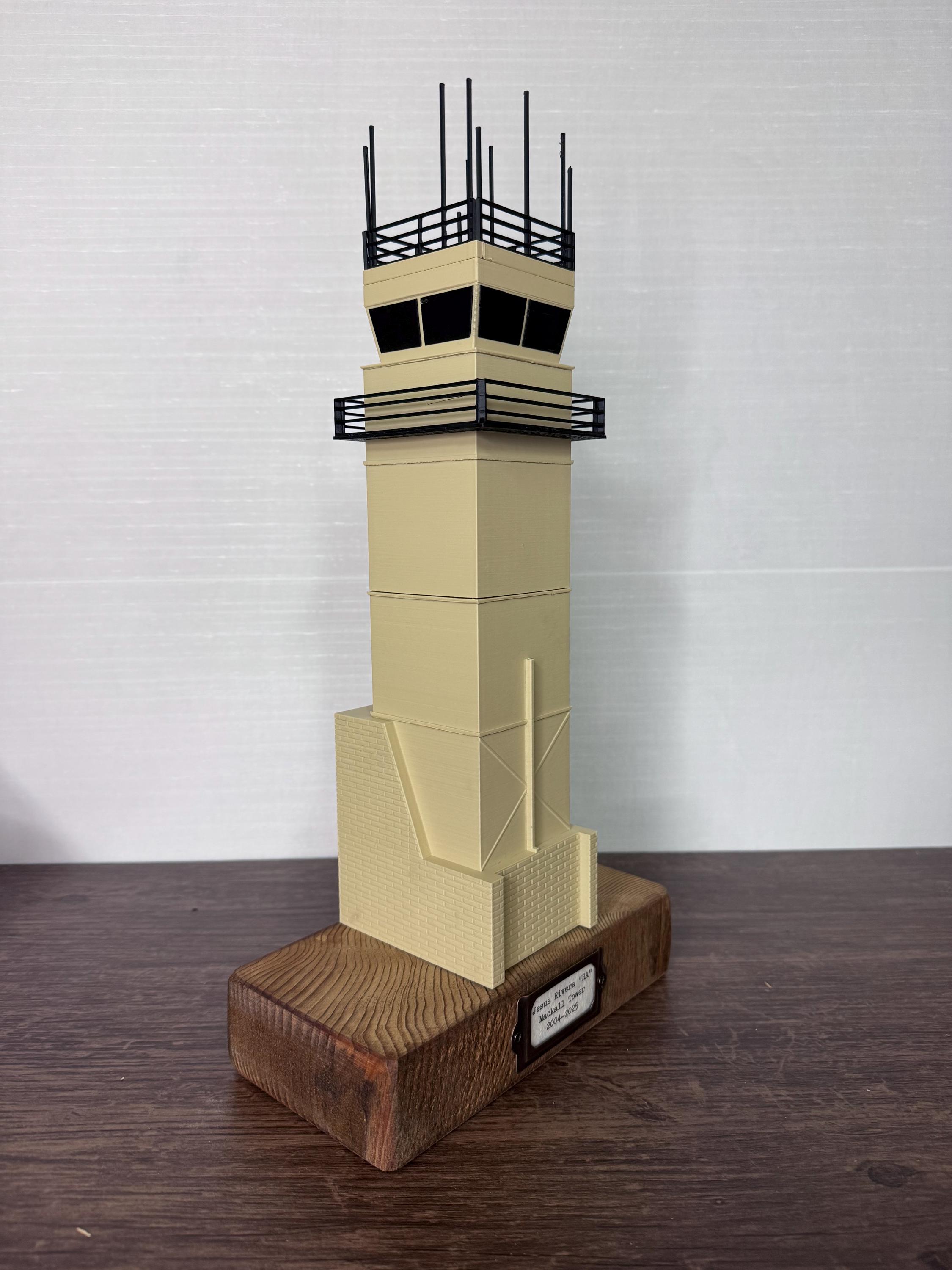 Air Traffic Control (ATC) Tower - Art on Wooden Stand - Custom Options ...