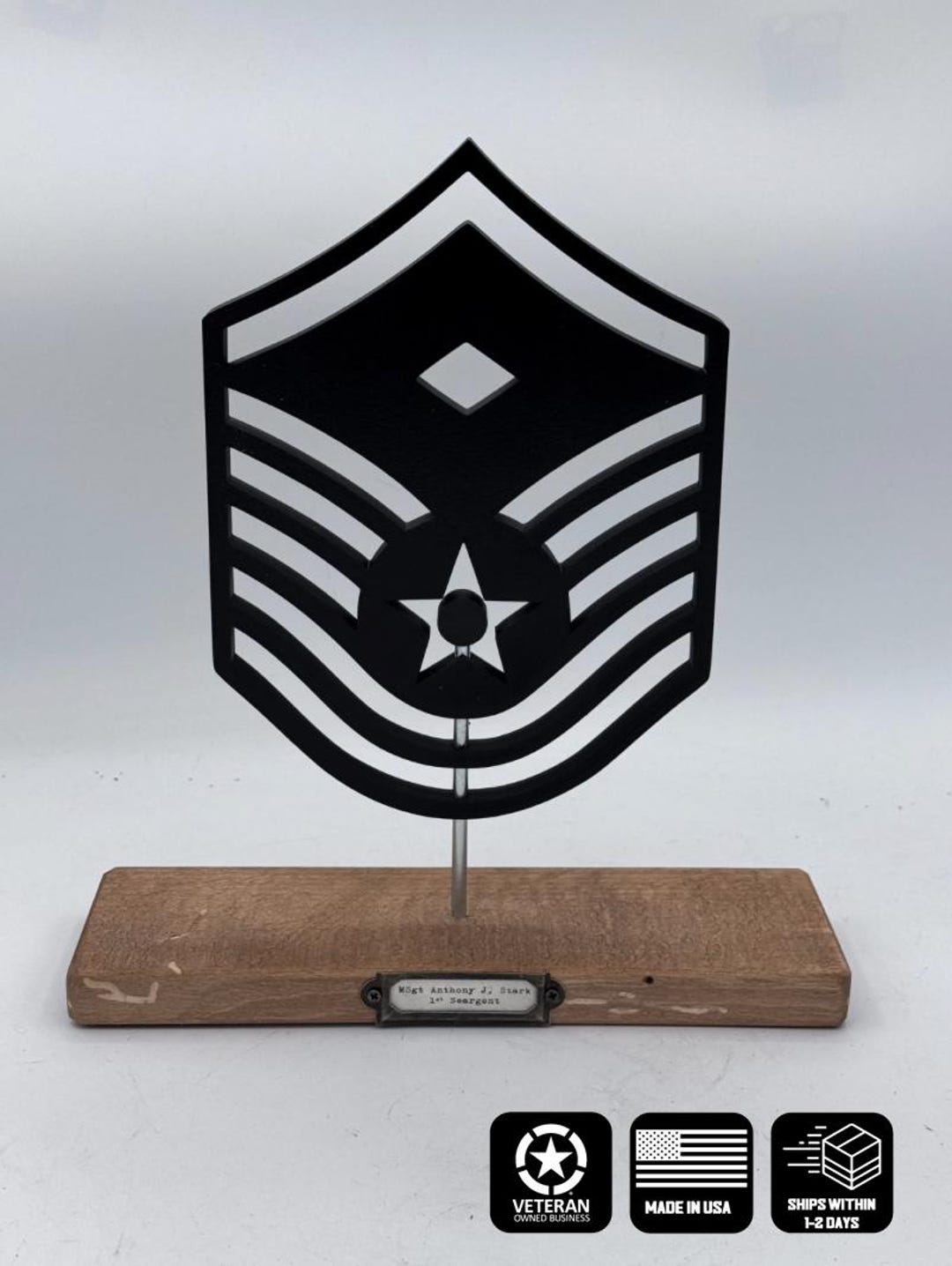 1st Sergeant / Msgt - Master Sergeant (E-7) Air Force Rank Silhouette ...