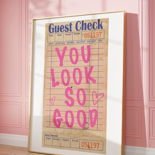 You Look Good Print - Etsy