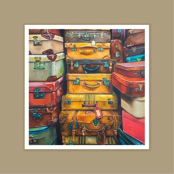 Suitcase Painting - Etsy