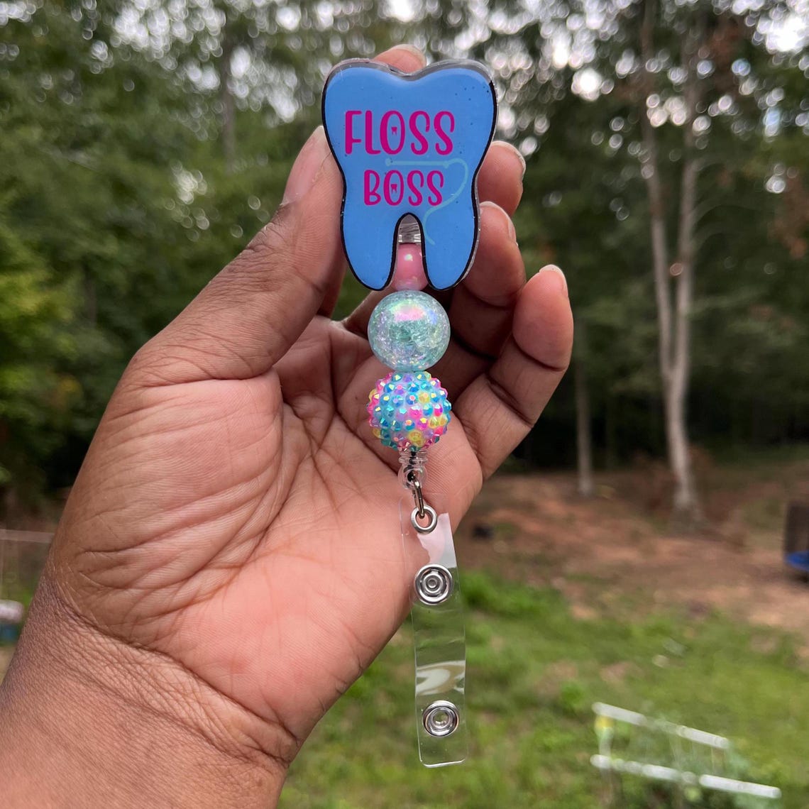 RDA Badge Reel Cute Tooth Dental Badge Reel Dental Assistant Student ...