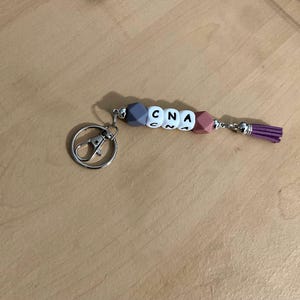 Nurse Keychain Personalized RN Nurse Beaded Keychains Graduation Gift ...