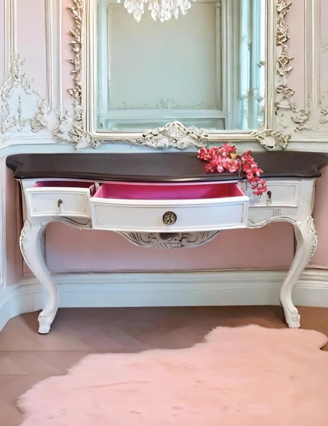 Beautiful Console Table With Hidden Surprise! - Etsy