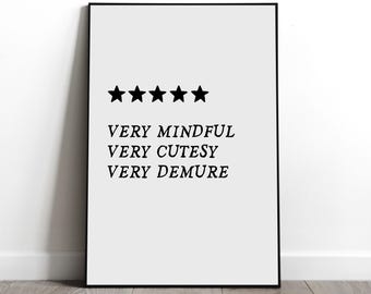 Very Demure Printable Poster Bee Wall Digital Art Instant Download ...