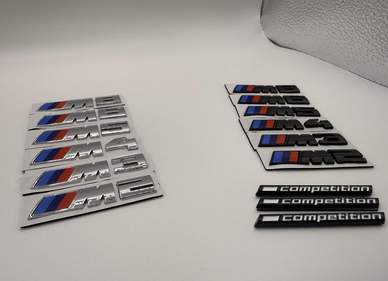 Silver / Chrome Front Grille Badge: Bimmer M2 M3 M4 M5 M6 M8 F8x F9x ...