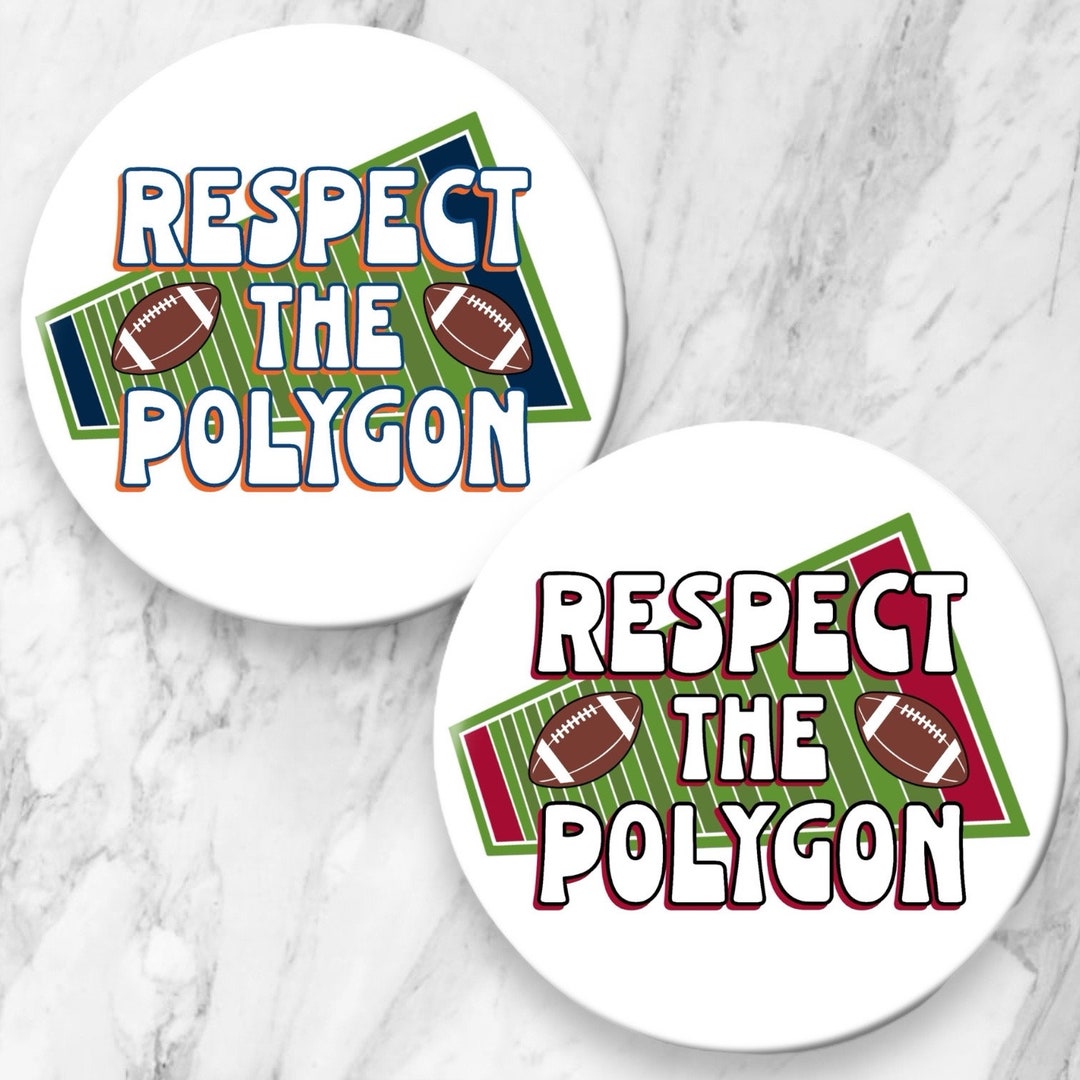 Respect the Polygon 3 Game Day Button Pin - Etsy
