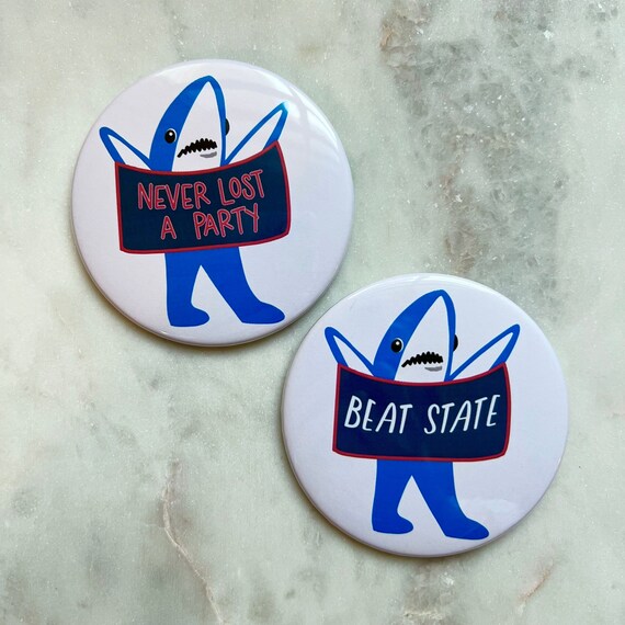 Landshark Party and Beat State 3 Game Day Button Pin - Etsy