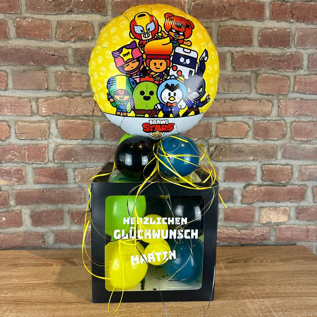 Brawl Stars Birthday, Children's Birthday, Cash Gift, Balloon Box ...