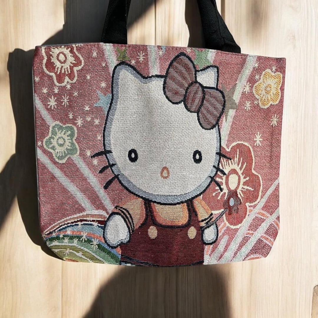 Hello Kitty Large Jacquard Tote Bag - Etsy