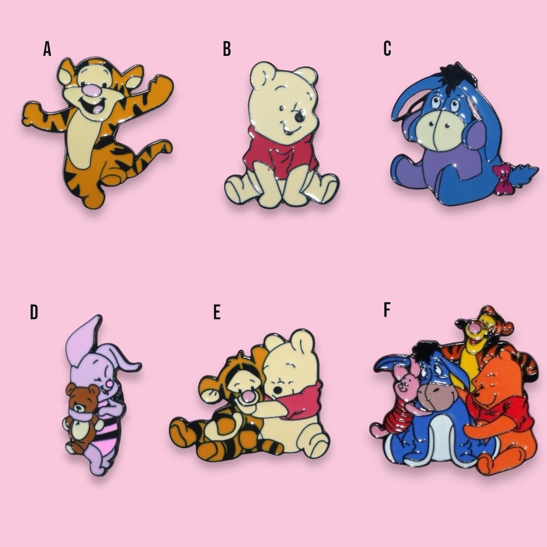 Winnie the Pooh and Friends Enamel Pin - Etsy