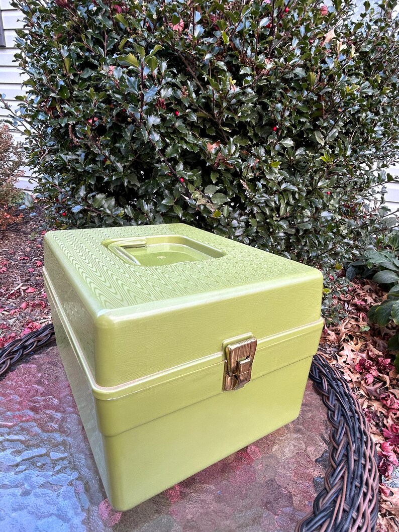 Wilson Wi-hold Vintage Avocado Sewing Pattern Storage Box - Etsy