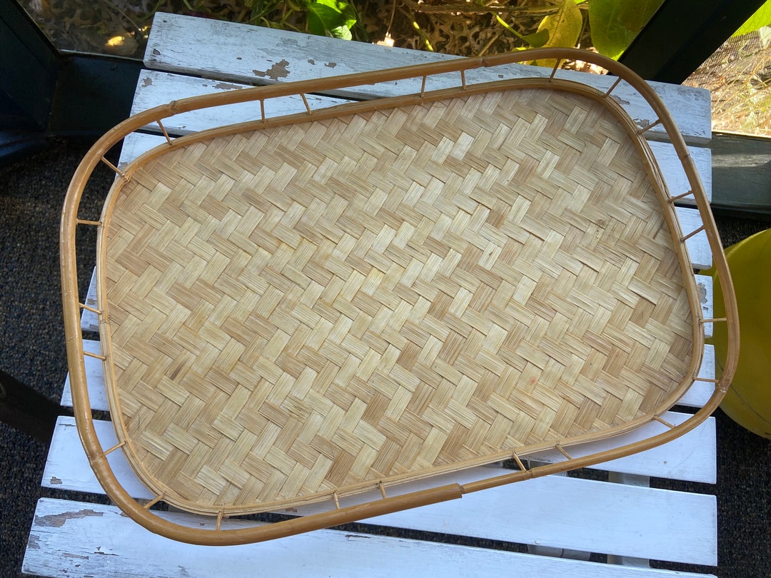 Bamboo Boho 19” Vintage Tray - Etsy