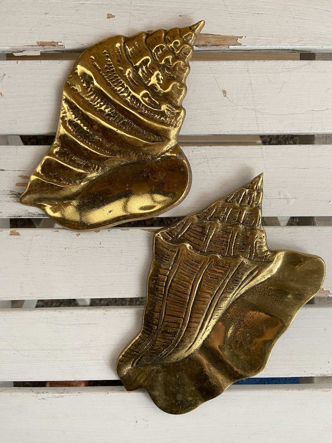 Brass Pair of Shell Wall Decor Made in Korea - Etsy