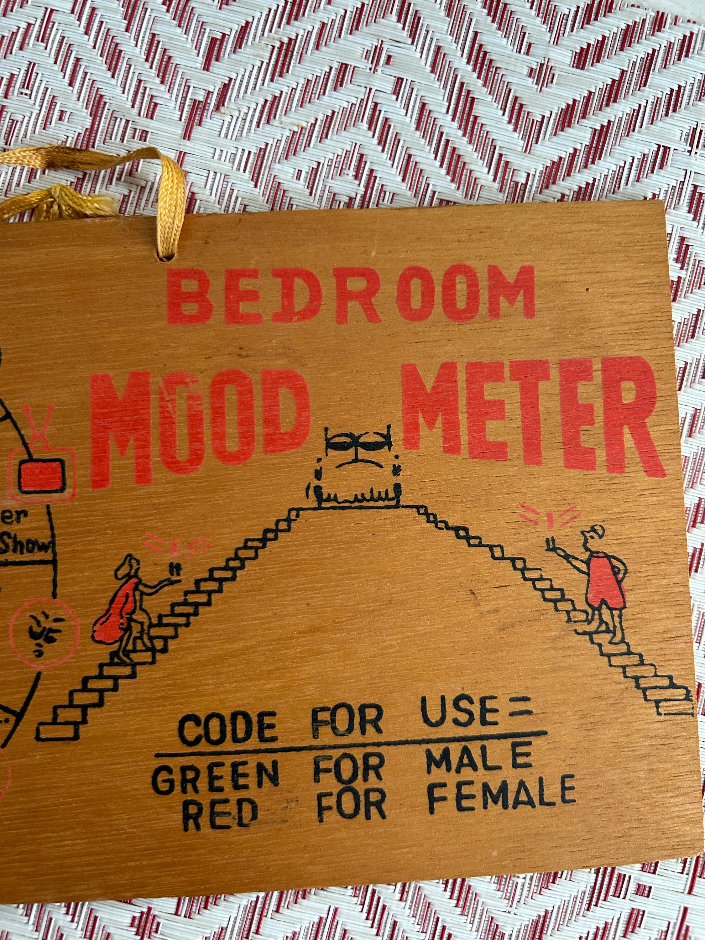 Vintage Bedroom Mood Meter Wall Hanging - Etsy