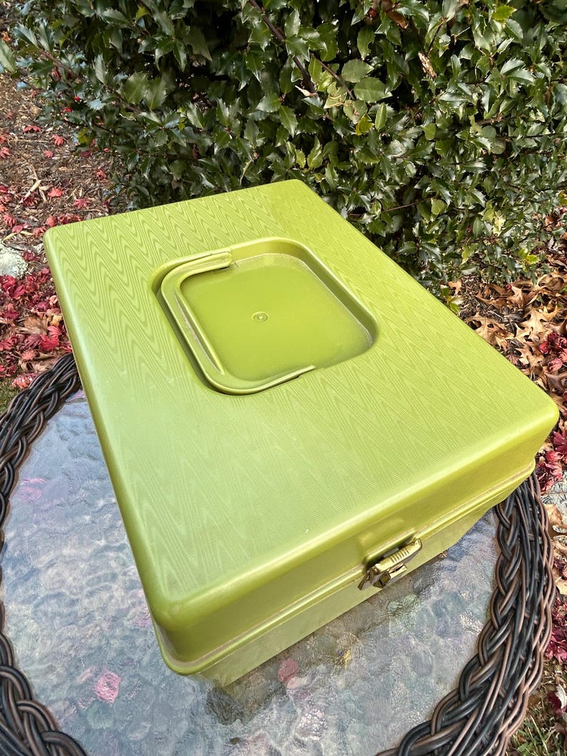 Wilson Wi-hold Vintage Avocado Sewing Pattern Storage Box - Etsy