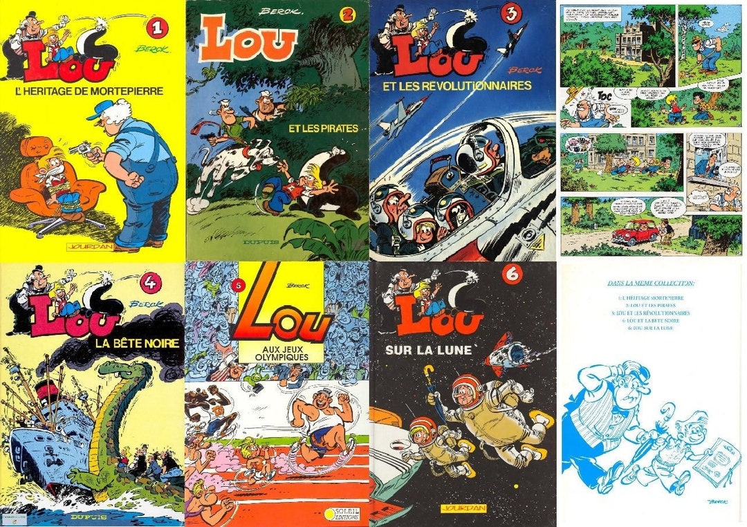 Lou Comics Collection 6 french Albums - Etsy
