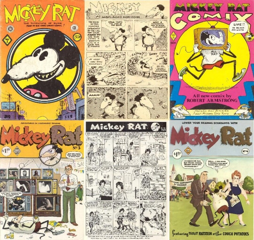 Mickey Rat Comix Collection 01 to 04 1972-1982 - Etsy