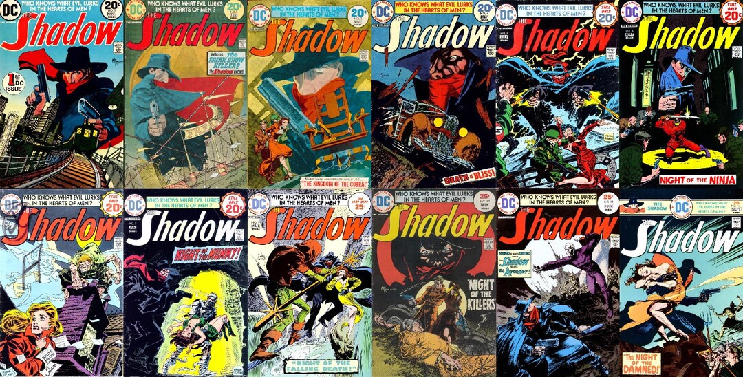 The Shadow Comics Collection 1973-1975 - Etsy
