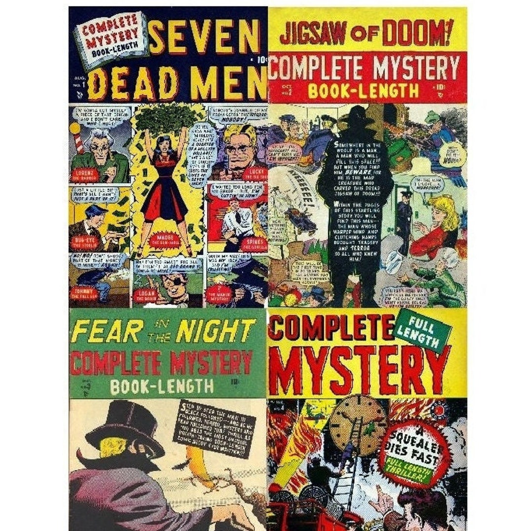 Complete Mystery Collection Comics 1 to 4 1948-1949 - Etsy