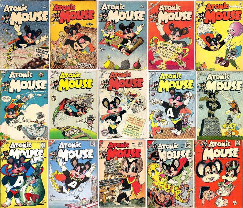 Atomic Mouse 16 Issues 1953-63 Golden Age - Etsy